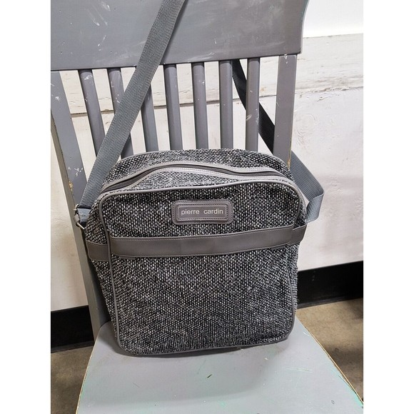 Pierre Cardin | Bags | Pierre Cardin Soft Tweed Collection Gray Travel ...
